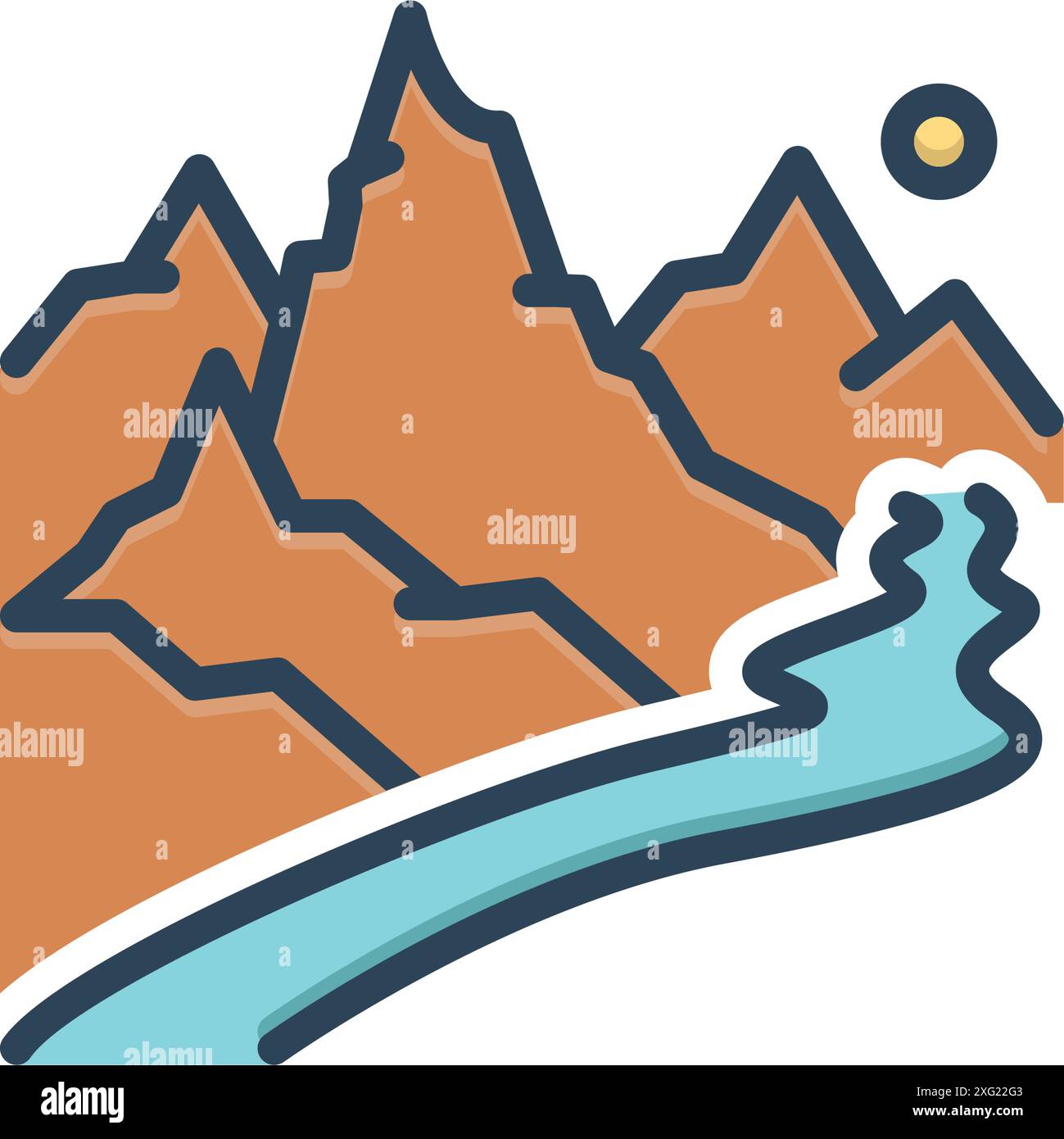 Rock brook Stock Vector Images - Alamy