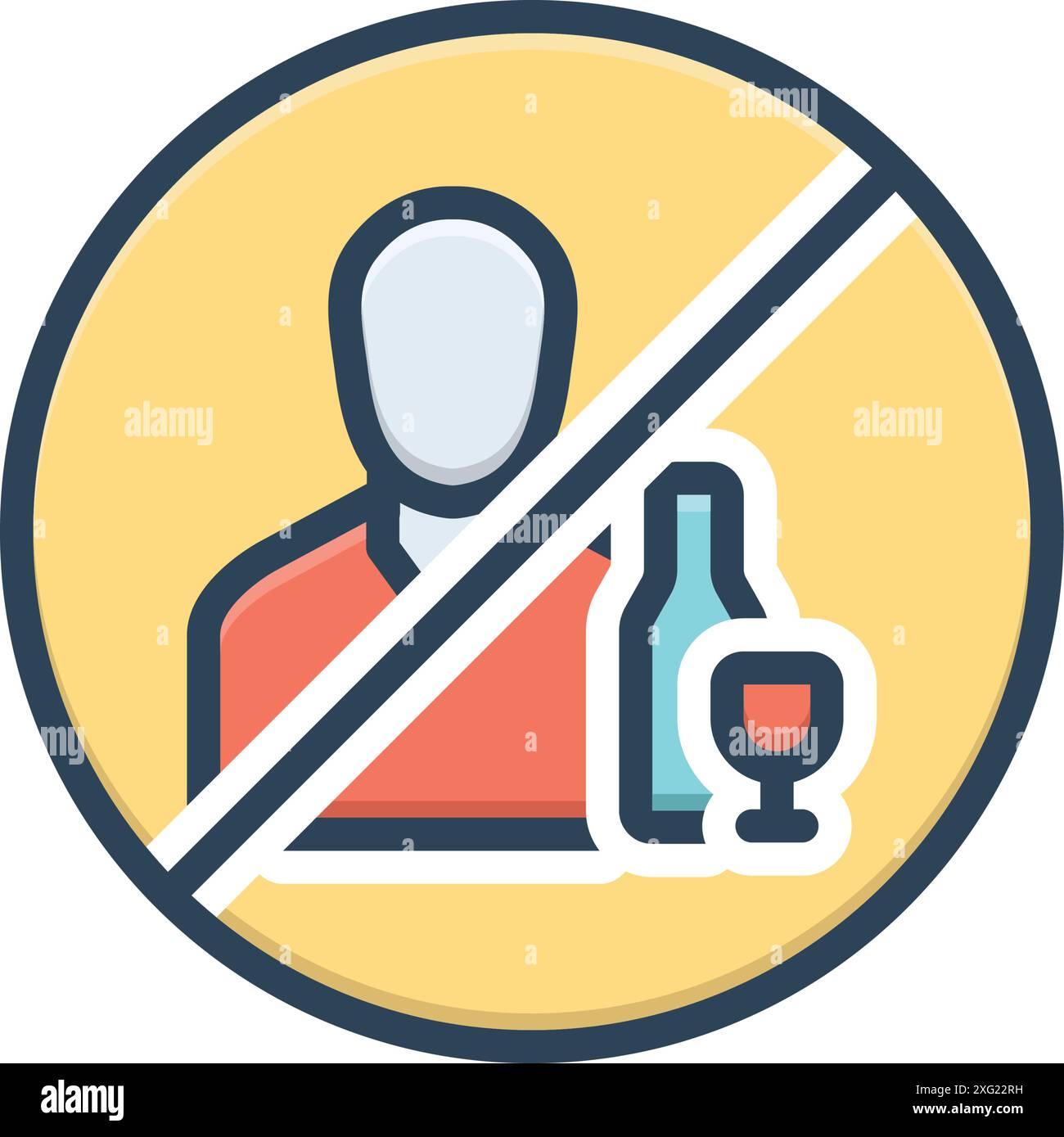 Icon for avoiding,inhibit Stock Vector Image & Art - Alamy