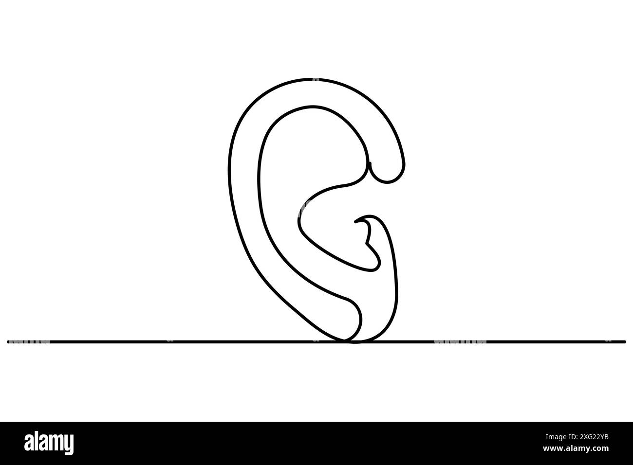 Ear outline hi-res stock photography and images - Alamy