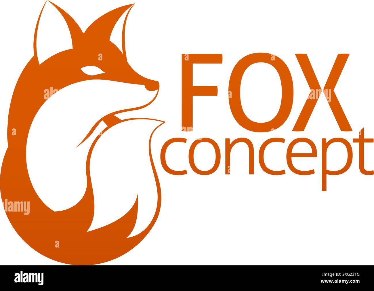 Fox Animal Design Icon Mascot Illustration Concept Stock Vector Image ...