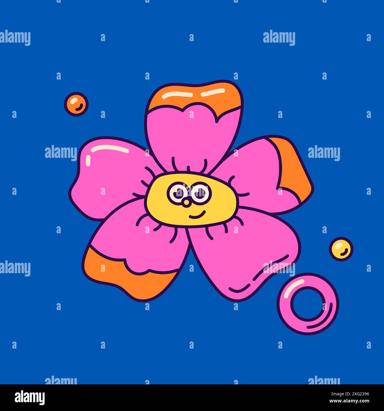 Groovy flower hi-res stock photography and images - Alamy