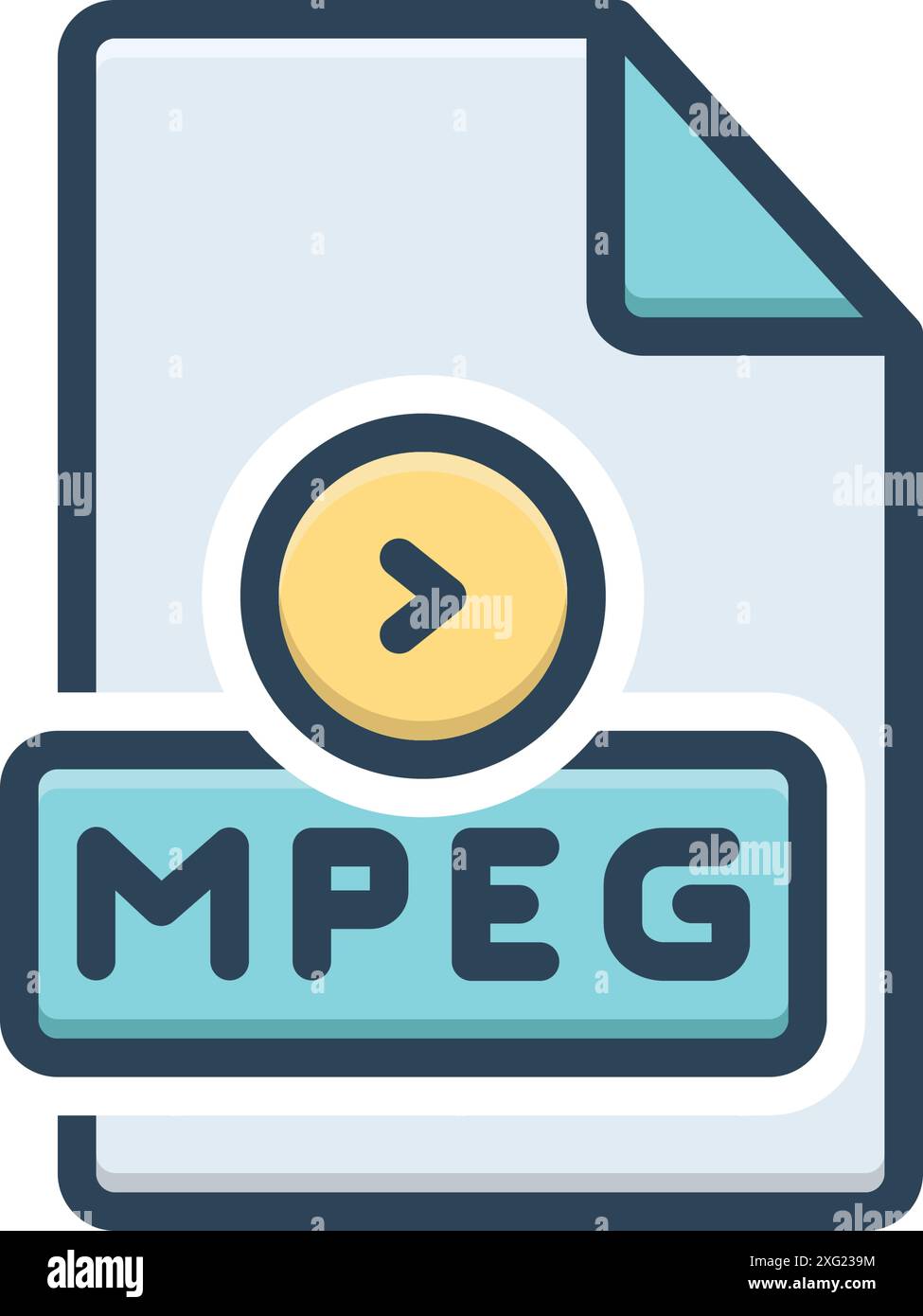 Icon for mpeg,data Stock Vector Image & Art - Alamy