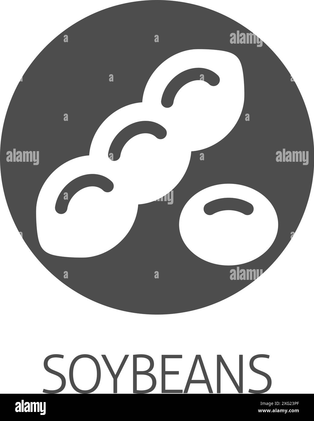 A Soybean Soy Bean Food Allergen Icon Concept Stock Vector Image & Art ...