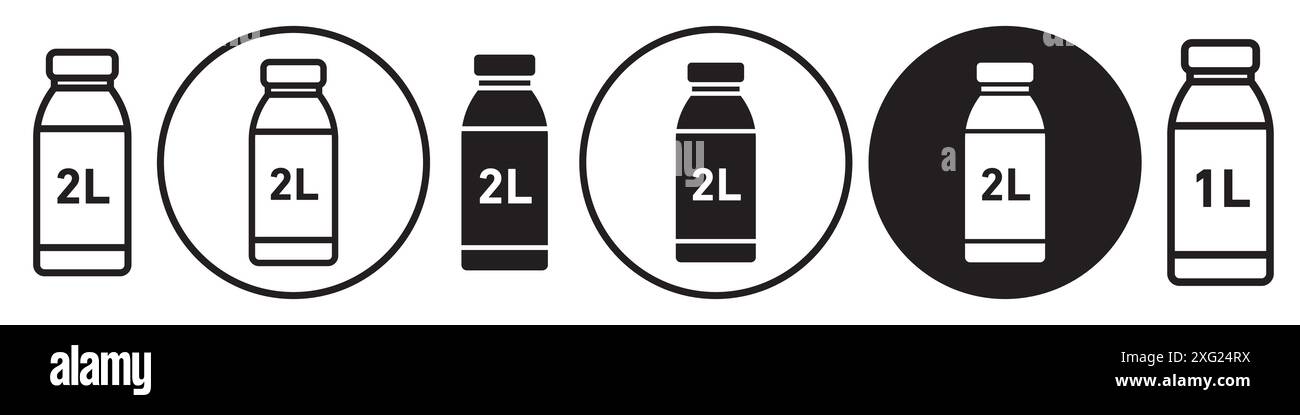 Plastic bottle 2 litre Stock Vector Images - Alamy