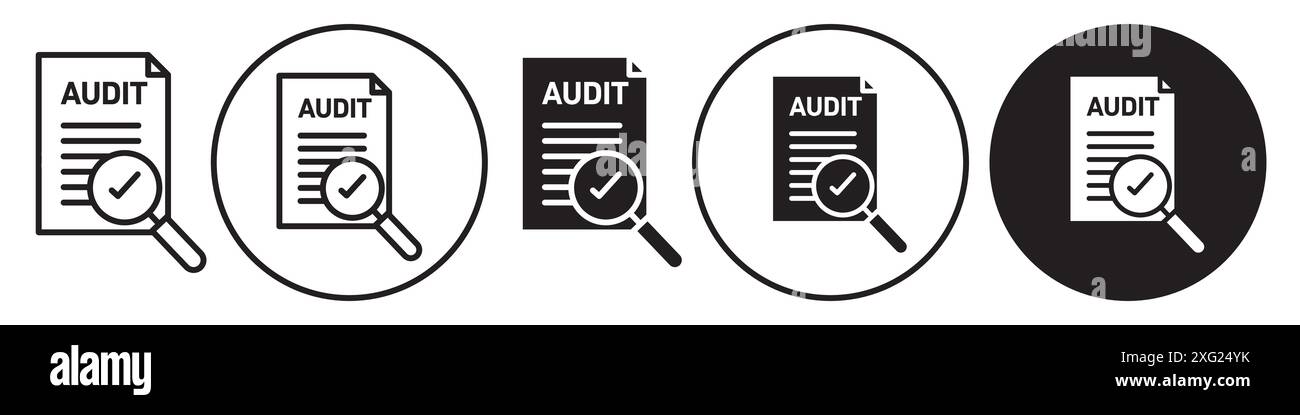 Audit Icon vector set collection for web vector set collection for app ...