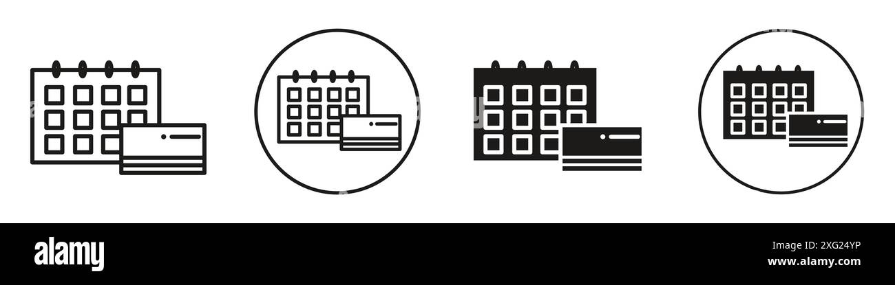 Annual fee icon vector set collection for web vector set collection for app ui Stock Vector ...