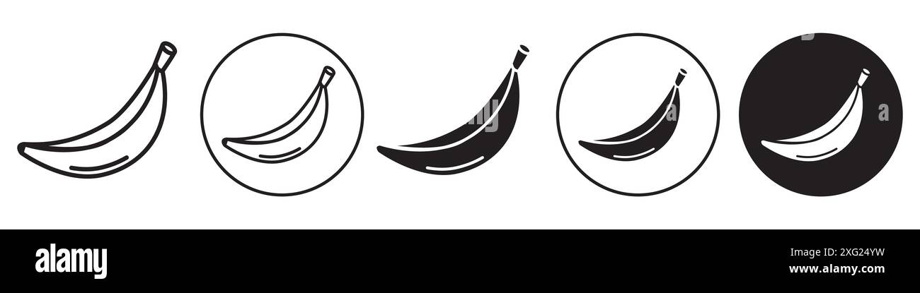 Banana Icon vector set collection for web vector set collection for app ...
