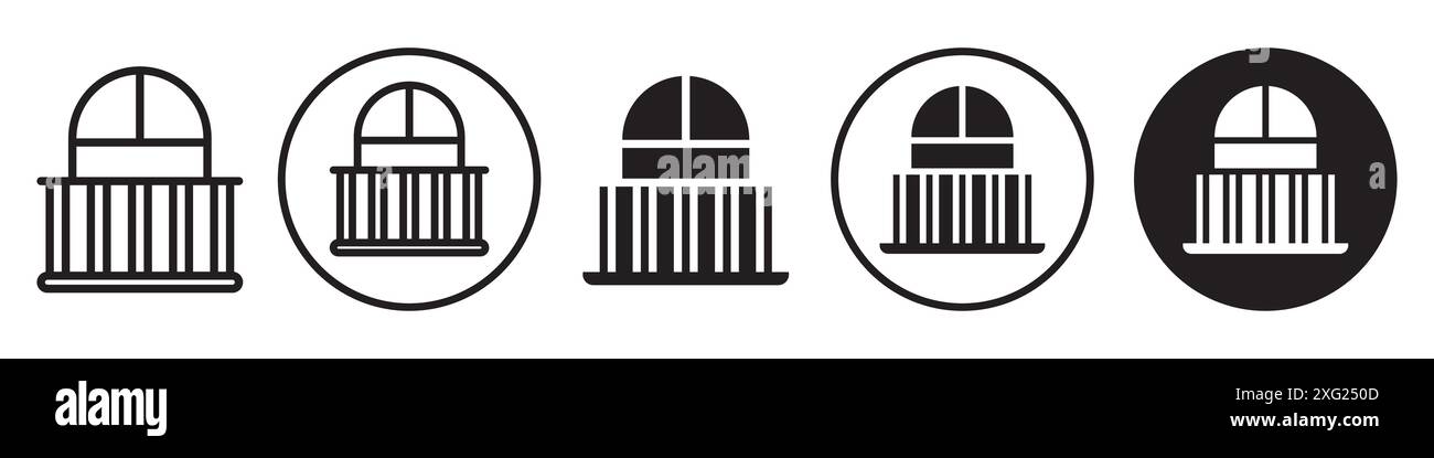 Balcony Icon vector set collection for web vector set collection for ...
