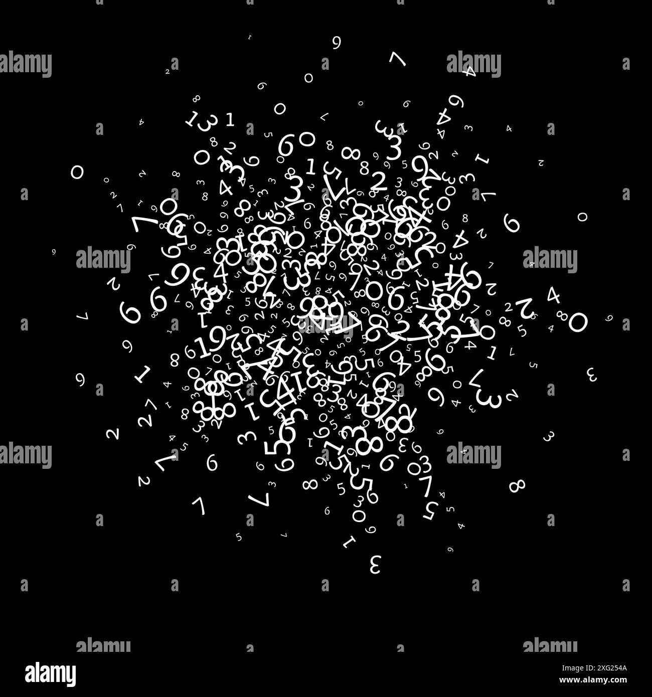 Falling letters of English language. Colorful childish flying ...