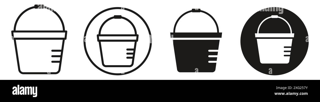 Bucket Icon vector set collection for web vector set collection for app ...