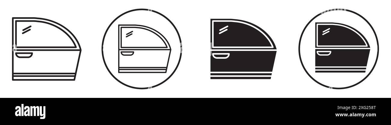 Car Door Icon vector set collection for web vector set collection for app ui Stock Vector Image ...