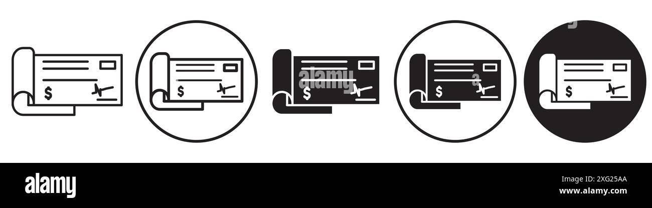 Checkbook Icon vector set collection for web vector set collection for ...