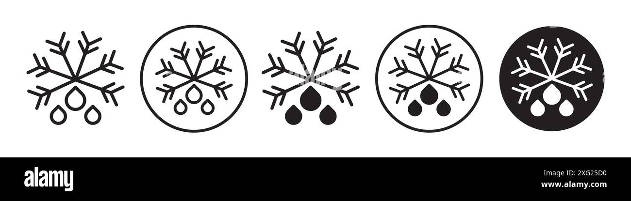 Defrosting Icon vector set collection for web vector set collection for app ui Stock Vector ...