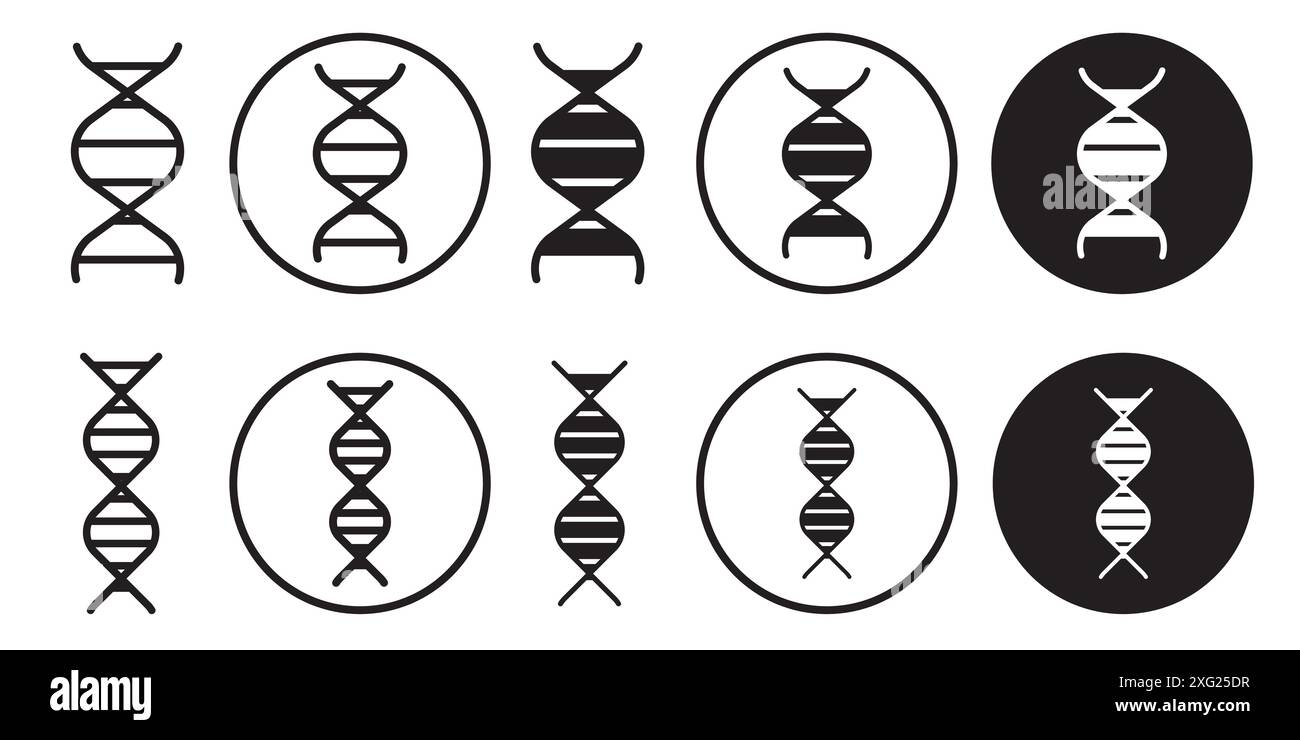DNA Icon vector set collection for web vector set collection for app ui ...