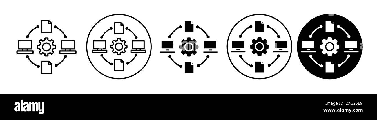 Data share icon vector set collection for web vector set collection for ...