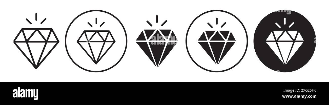 Diamond Icon vector set collection for web vector set collection for ...