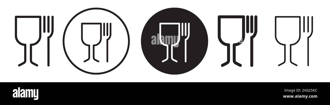 Food Safe mark Icon vector set collection for web vector set collection ...