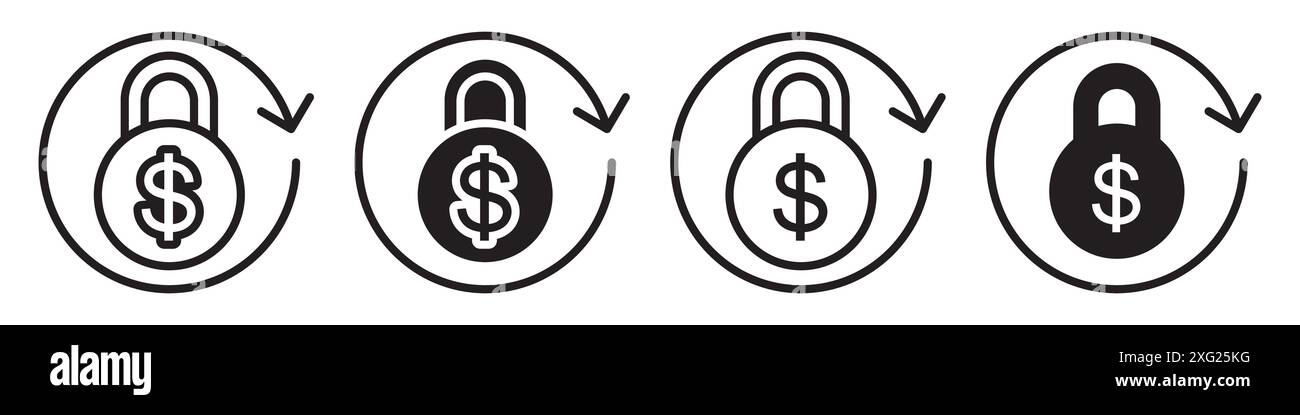 Fixed Income Icon vector set collection for web vector set collection ...