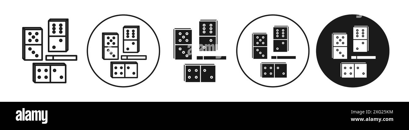 Domino icon vector set collection for web vector set collection for app ...