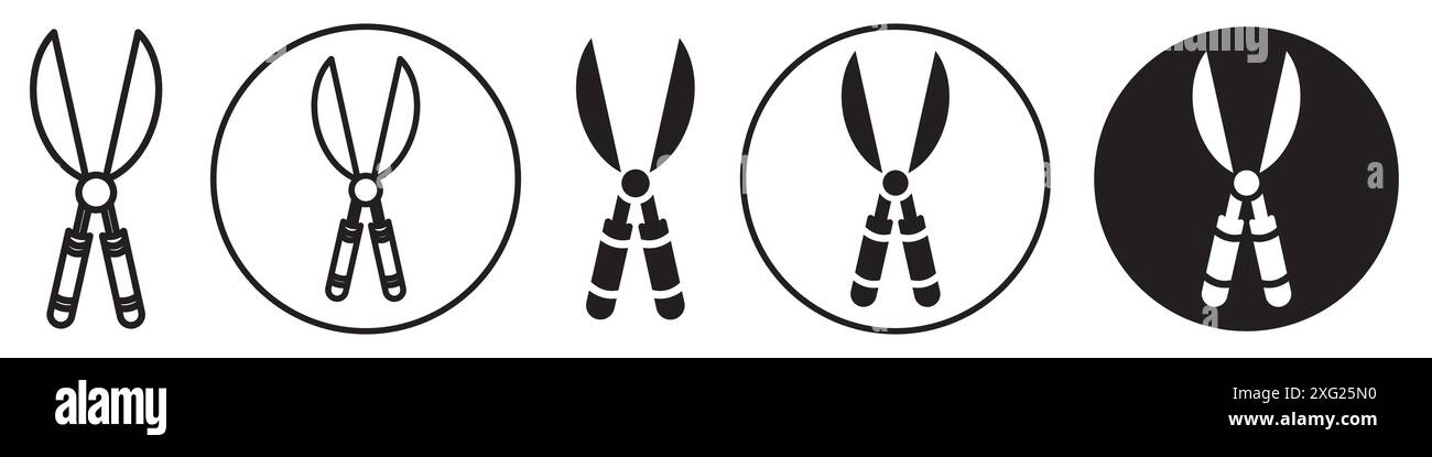 Garden Scissor Icon vector set collection for web vector set collection ...