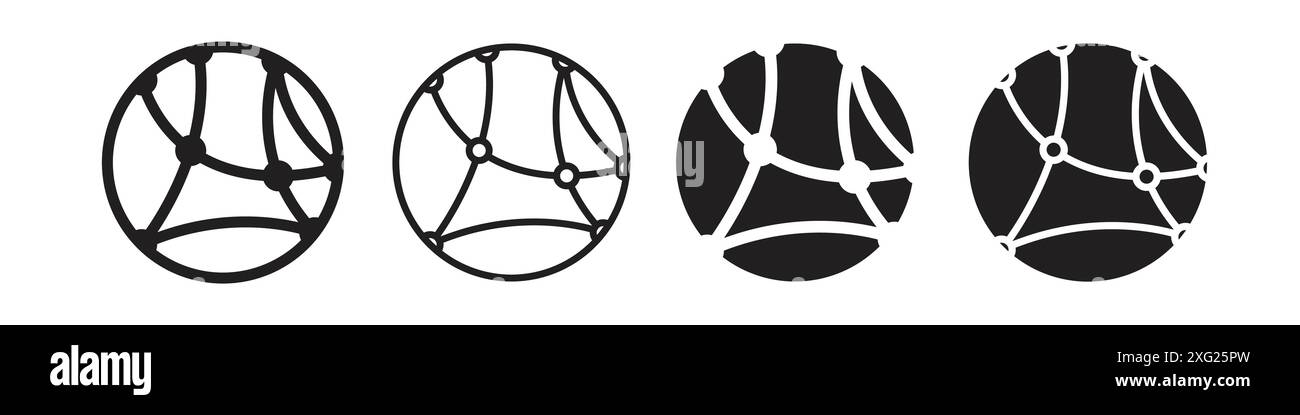 Global technology icon vector set collection for web vector set collection for app ui Stock ...