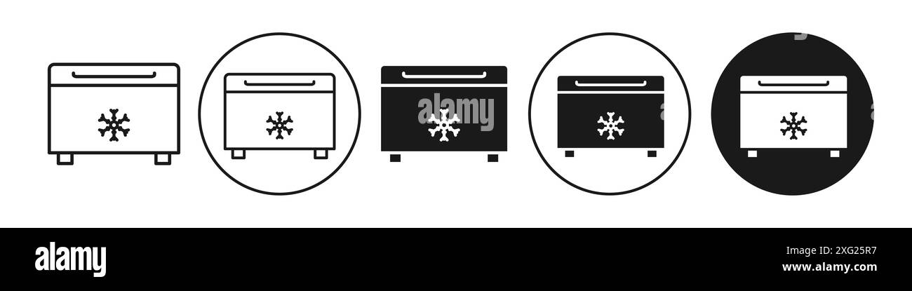 Freezer icon vector set collection for web vector set collection for app ui Stock Vector Image ...