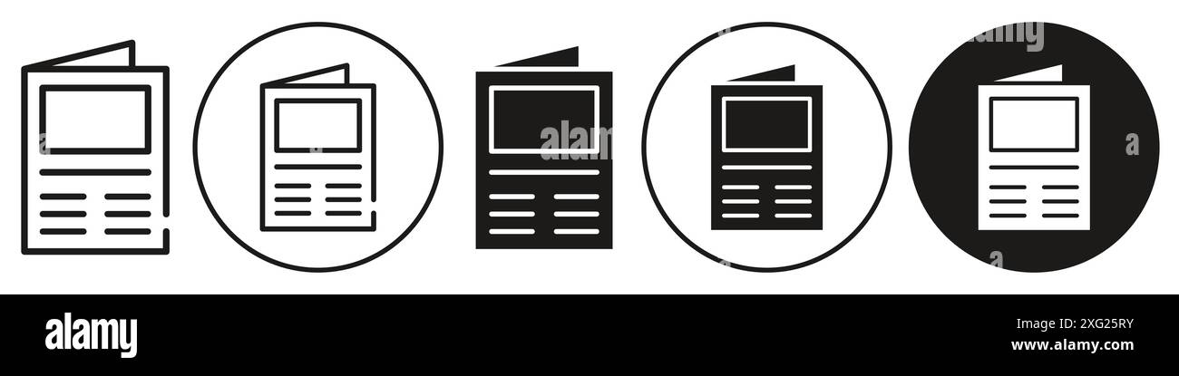 Flyer Icon vector set collection for web vector set collection for app ui Stock Vector Image ...