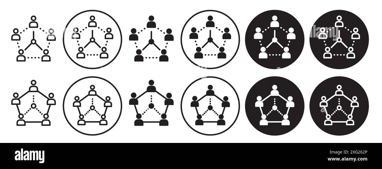 Human interaction Icon vector set collection for web vector set collection for app ui Stock ...