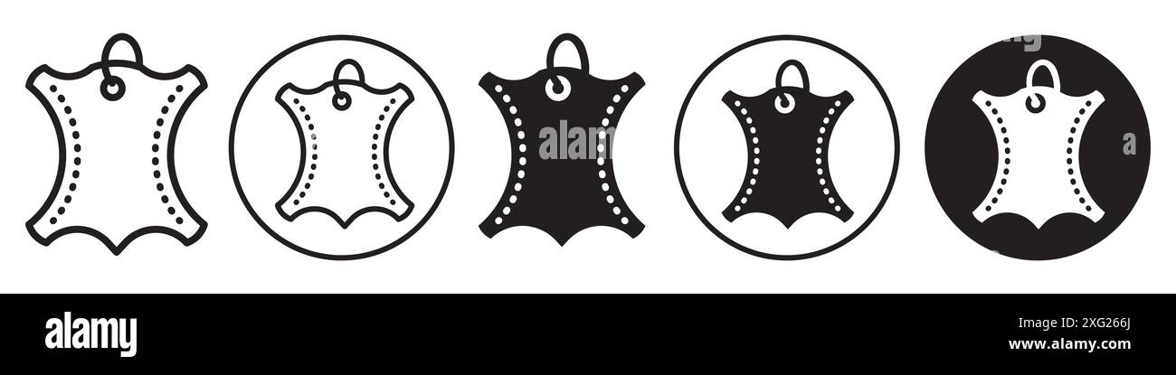 Leather Icon vector set collection for web vector set collection for ...