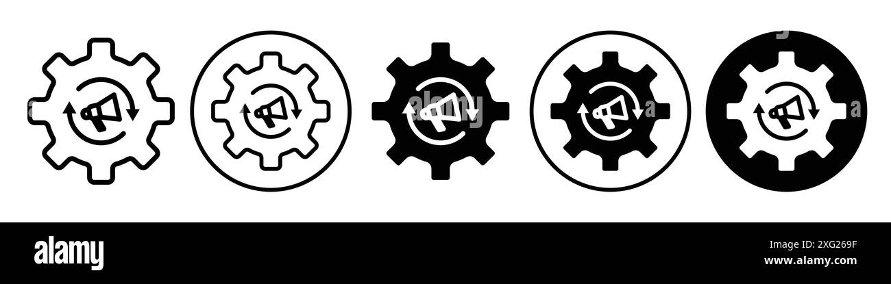 Marketing Automation Icon vector set collection for web vector set ...