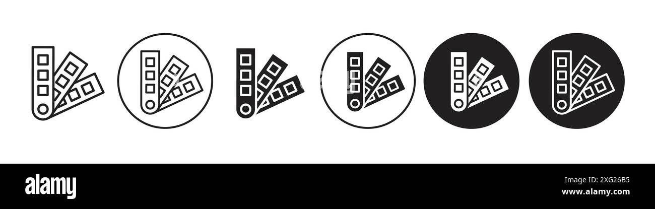 Pantone icon vector set collection for web vector set collection for app ui Stock Vector Image ...