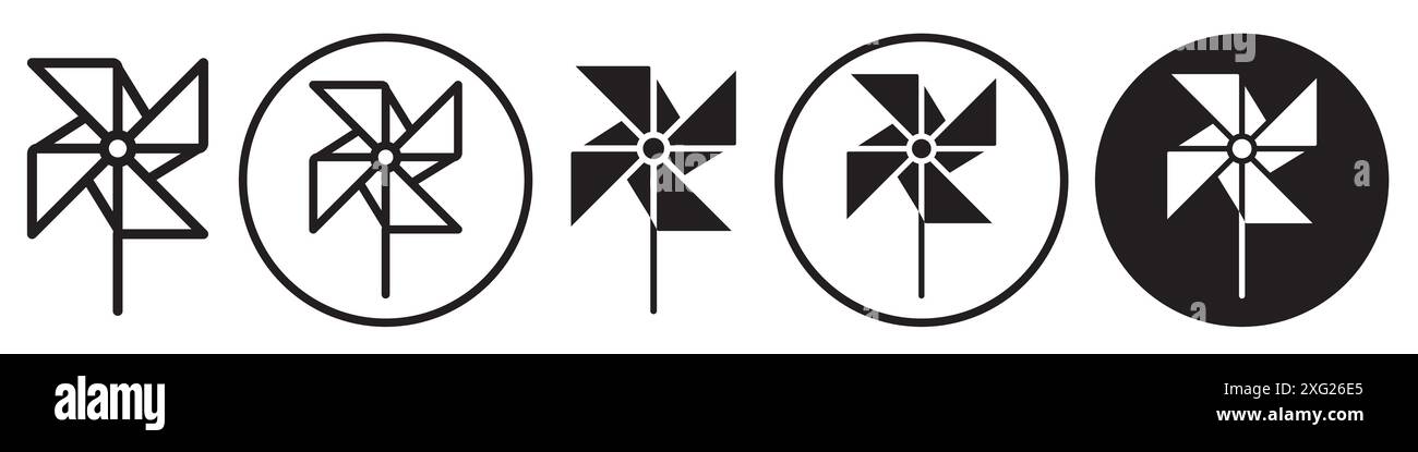 Pinwheel Icon vector set collection for web vector set collection for ...