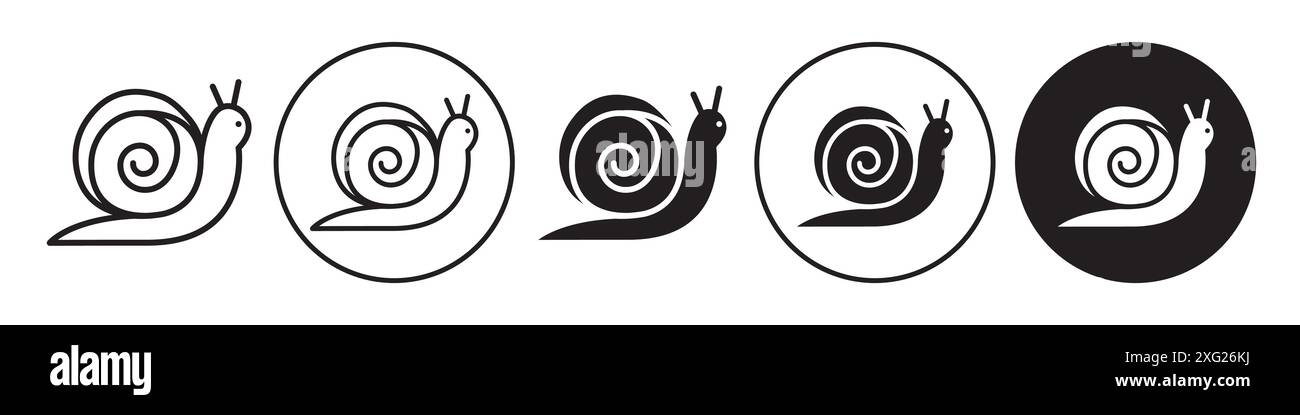 Snail Icon vector set collection for web vector set collection for app ...
