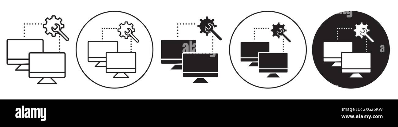 Remote Support Icon vector set collection for web vector set collection ...