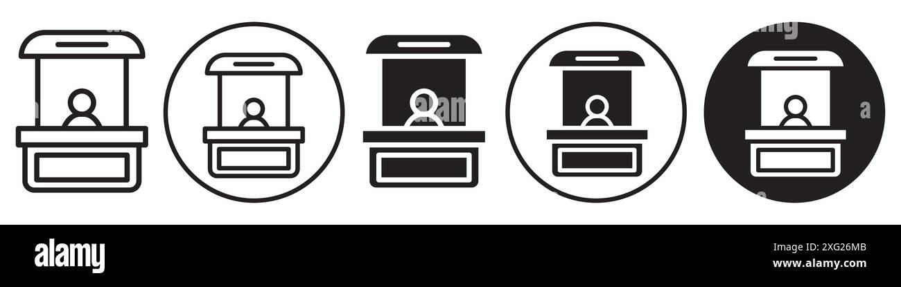 Sales booth Icon vector set collection for web vector set collection ...