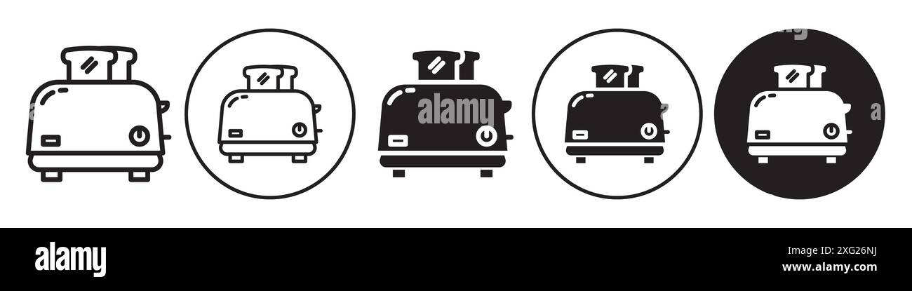 Toaster Icon vector set collection for web vector set collection for ...