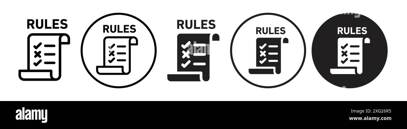 Rule Iconn vector set collection for web vector set collection for app ...