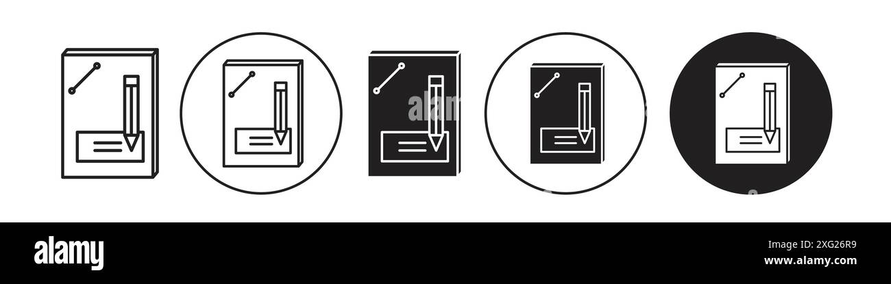 Work book icon vector set collection for web vector set collection for app ui Stock Vector Image ...