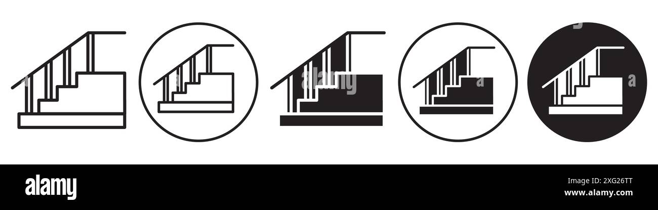 Stairs Icon vector set collection for web vector set collection for app ...