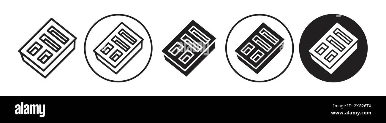 School lunch tray icon vector set collection for web vector set ...