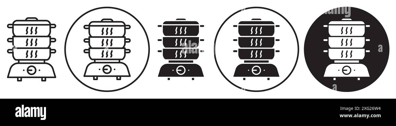 Steamer Icon vector set collection for web vector set collection for app ui Stock Vector Image ...