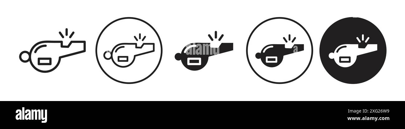 Whistle Icon vector set collection for web vector set collection for ...