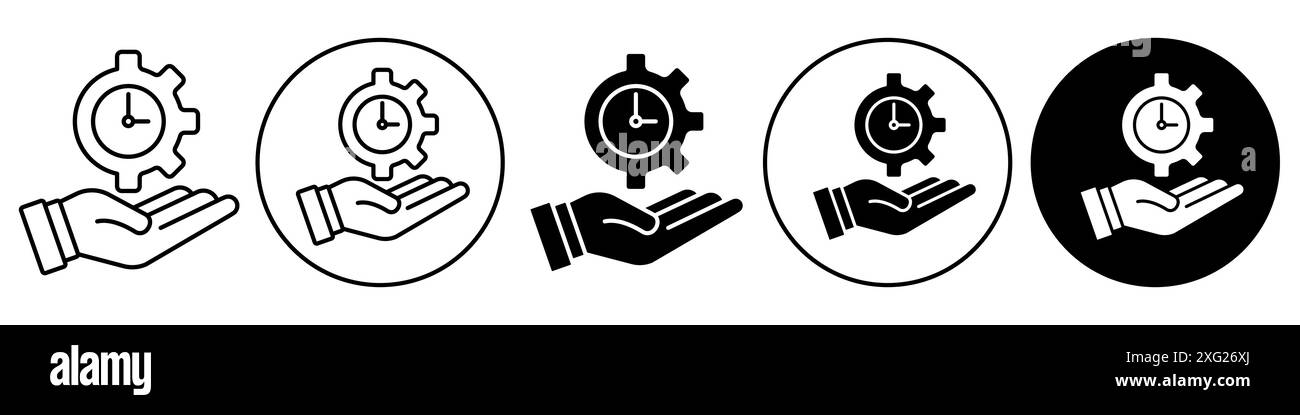 Time Management Icon vector set collection for web vector set collection for app ui Stock Vector ...