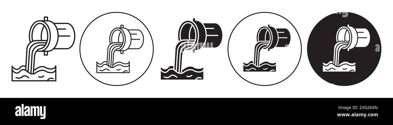 Wastewater Icon vector set collection for web vector set collection for ...