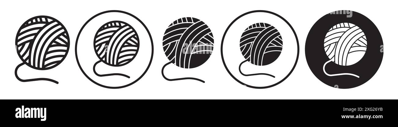 Yarn Ball Icon vector set collection for web vector set collection for ...
