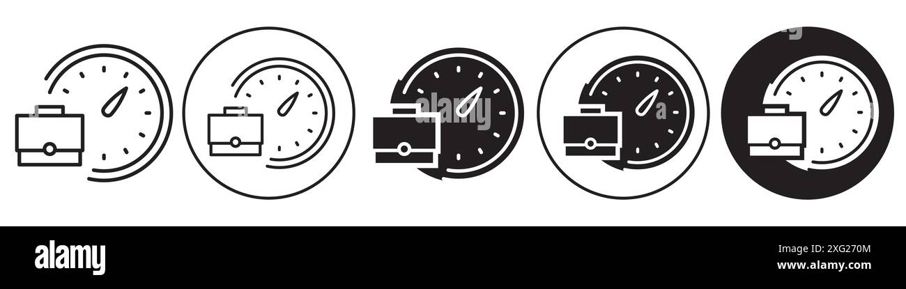 Work Day Icon vector set collection for web vector set collection for app ui Stock Vector Image ...