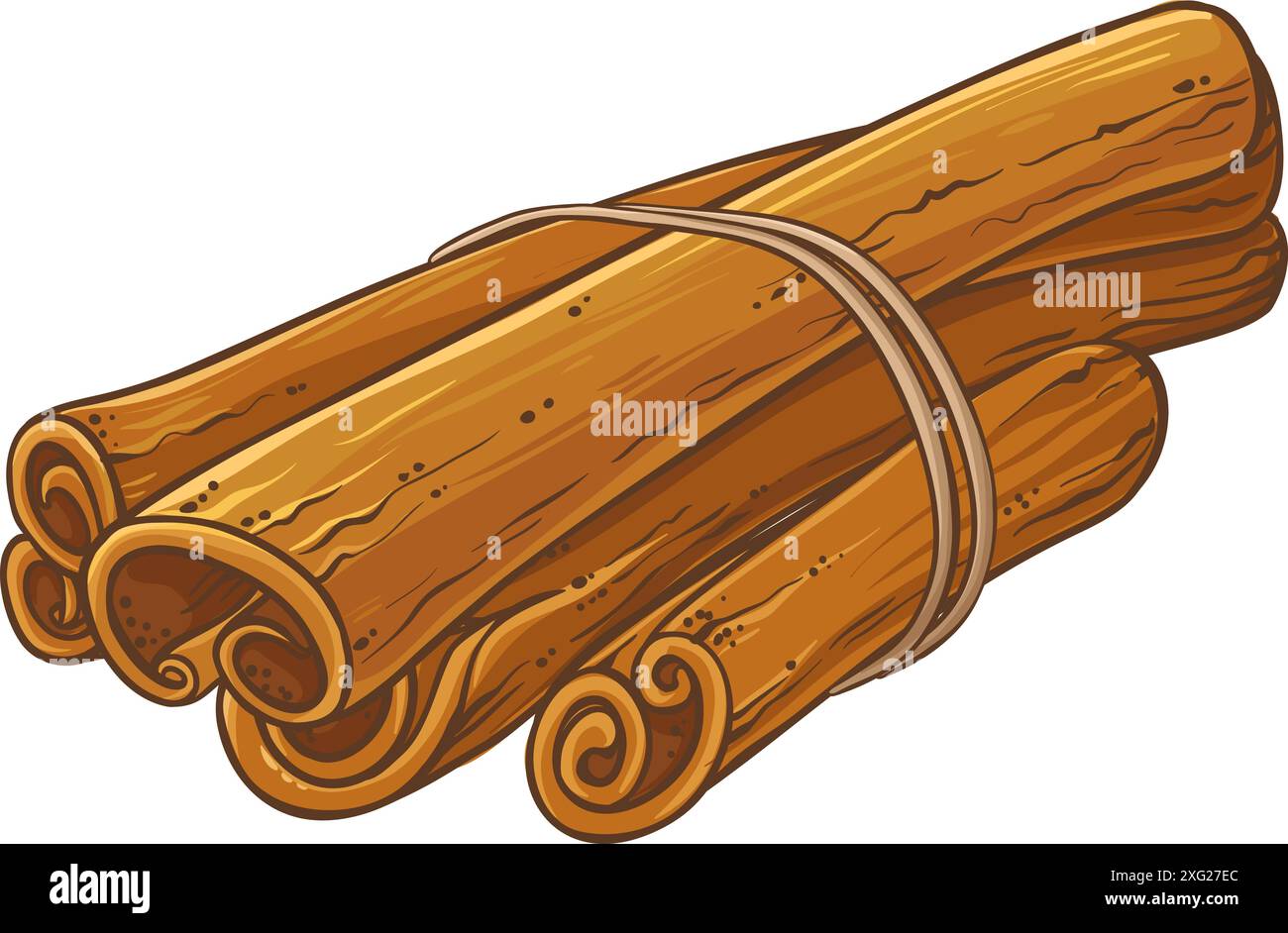 Cinnamon colored stick Stock Vector Images - Alamy