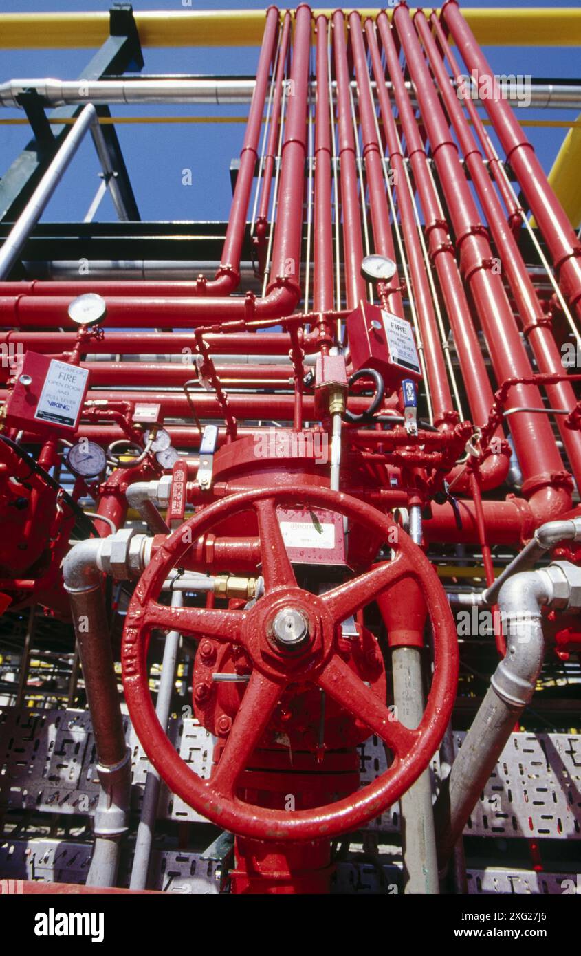 Fire prevention control center at Repsol-YPF oil refinery. Tarragona ...