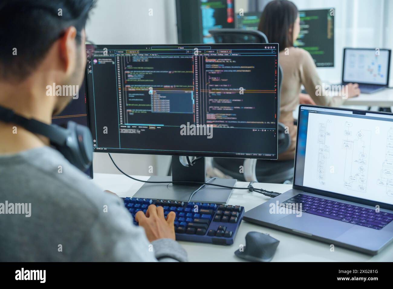 Multiple screens hi-res stock photography and images - Alamy
