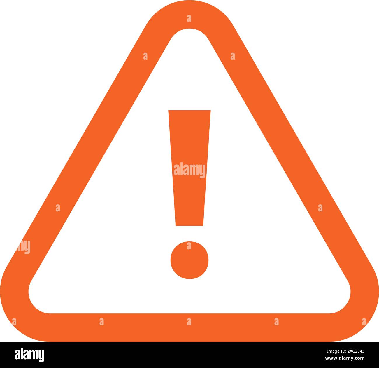 Attention sign with exclamation mark icon in flat style. Error vector ...
